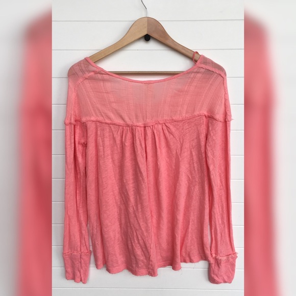 Free People | Tops | We The Free New Down Under Henley Button Frayed ...